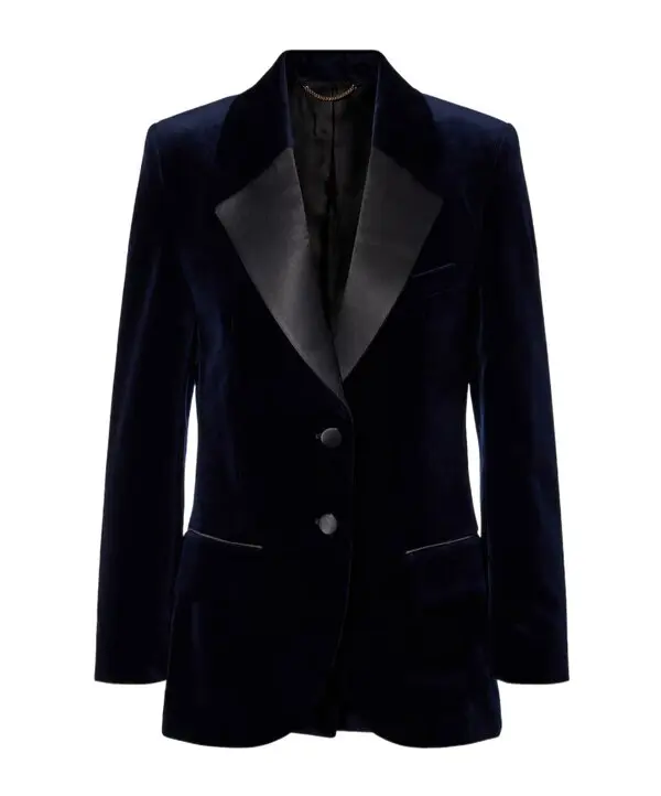 Victoria Beckham Lapel Collar Long-sleeved Blazer