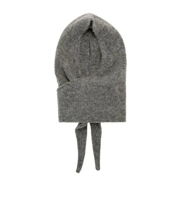 GANNI Hood With Scarf - Grey