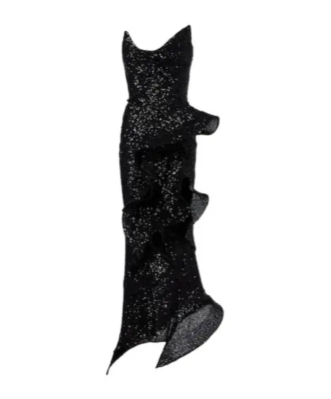 Maticevski Thistle Wave Ruffled Sequined Gown