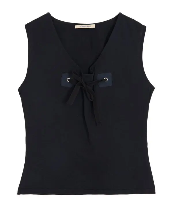 Paloma Wool Sleeveless Lace-up Top
