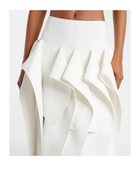 Maticevski Streaming Draped Midi Skirt