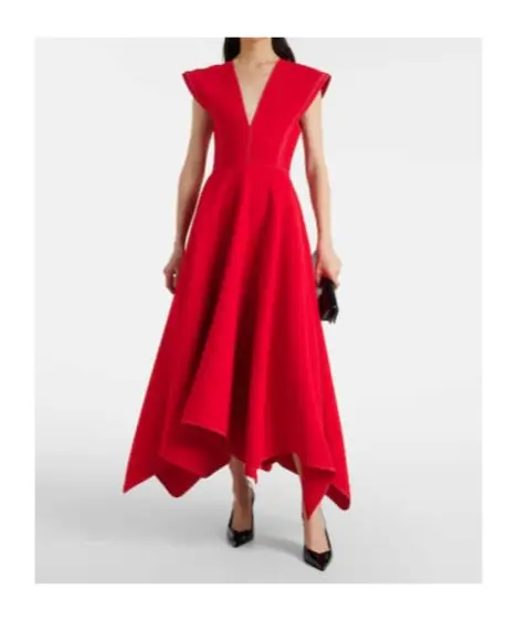 Maticevski Empath Draped Midi Dress