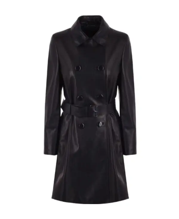 Giorgio Armani X 10 Corso Como Leather Trench Coat