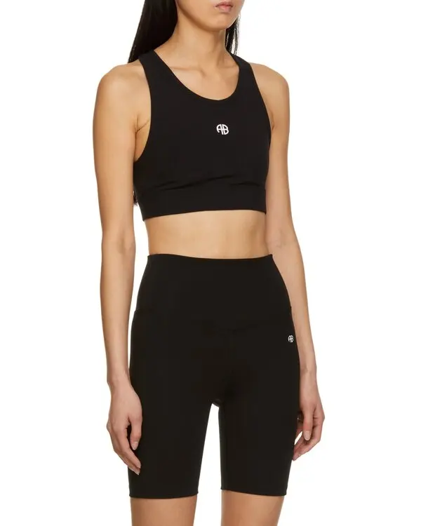 ANINE BING Logo-print Sports Bra