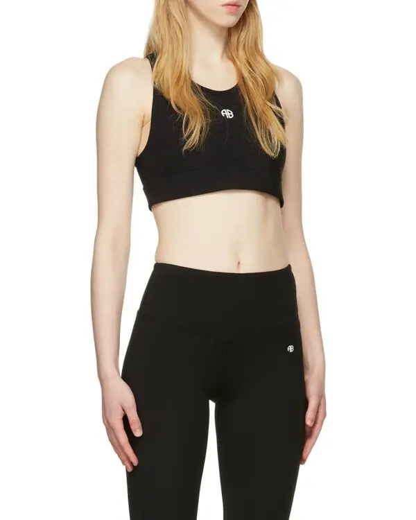 ANINE BING Logo-print Sports Bra