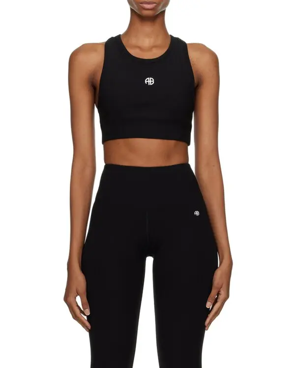 ANINE BING Logo-print Sports Bra