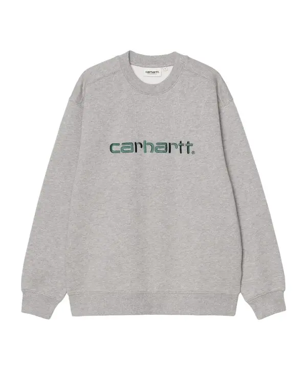 Carhartt Work In Progress Logo Printed Crewneck Sweatshirt