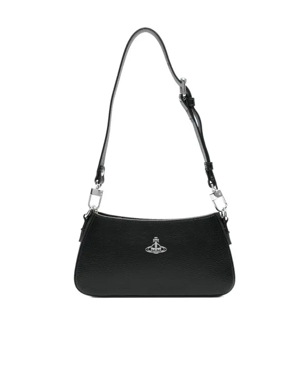VIVIENNE WESTWOOD Orb-plaque Top Zipped Shoulder Bag - Black