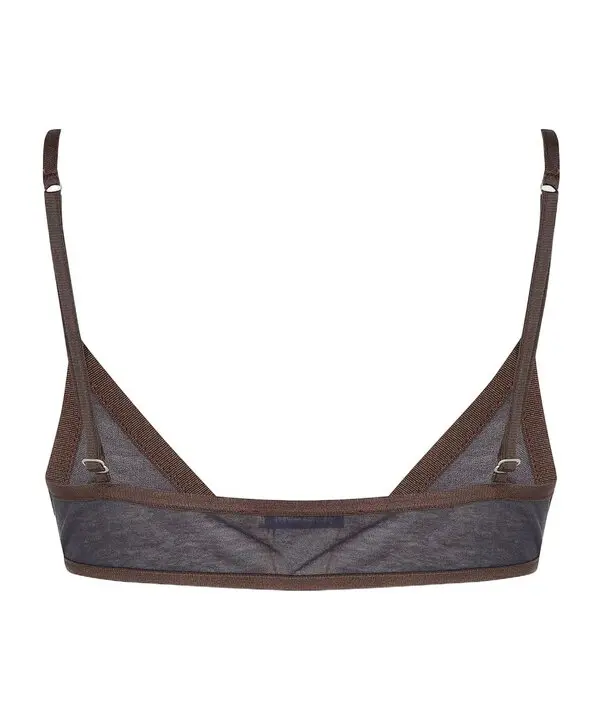 Paloma Wool Esco Sheer Triangle Bralette - Gray