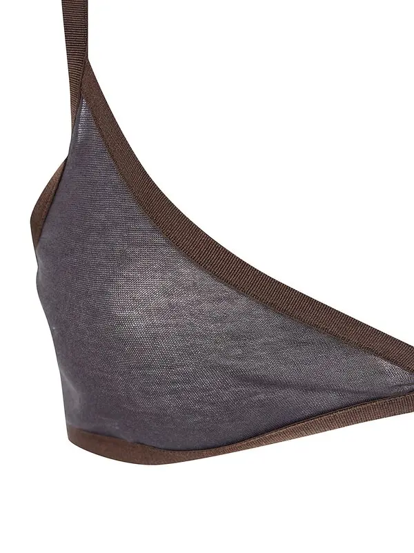Paloma Wool Esco Sheer Triangle Bralette - Gray