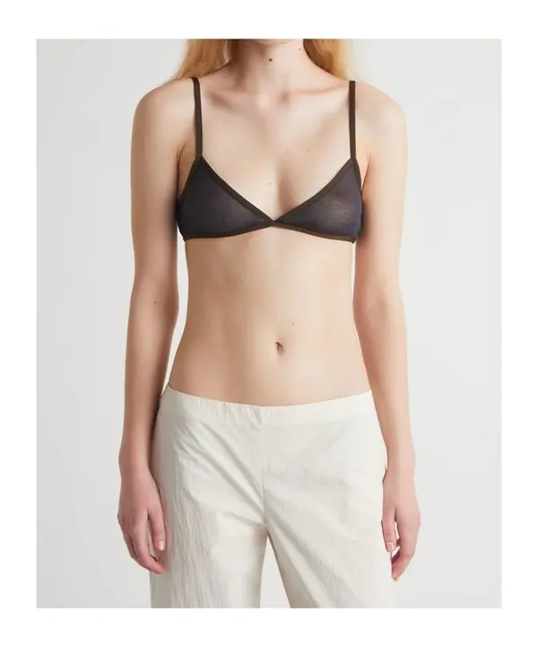 Paloma Wool Esco Sheer Triangle Bralette - Gray