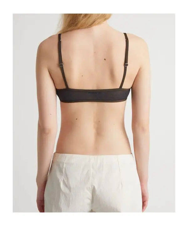 Paloma Wool Esco Sheer Triangle Bralette - Gray