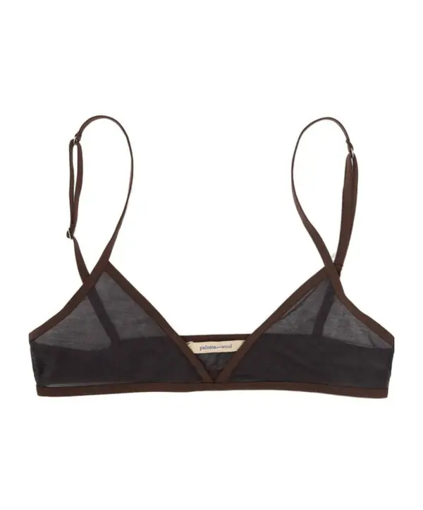Paloma Wool Esco Sheer Triangle Bralette - Grey