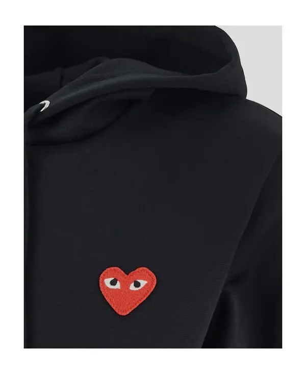 Play Comme Des Garcon Logo Hooded Sweater