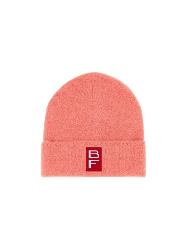 By Far Logo Patch Ribbed Beanie