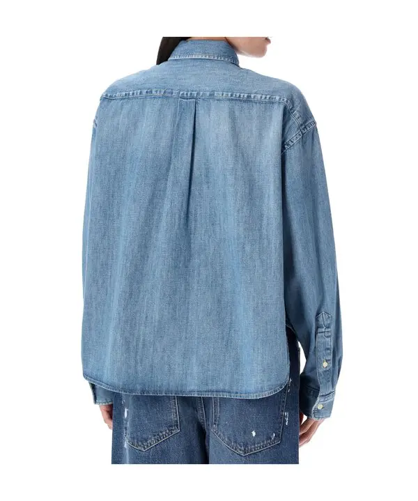 Polo Ralph Lauren Denim Cotton Shirt With Classic Collar