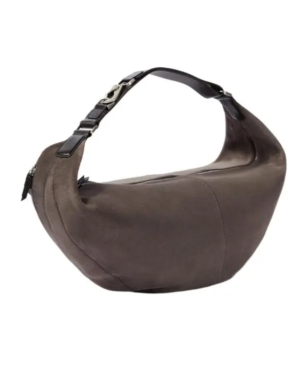LEMAIRE Belted Suede Shoulder Bag