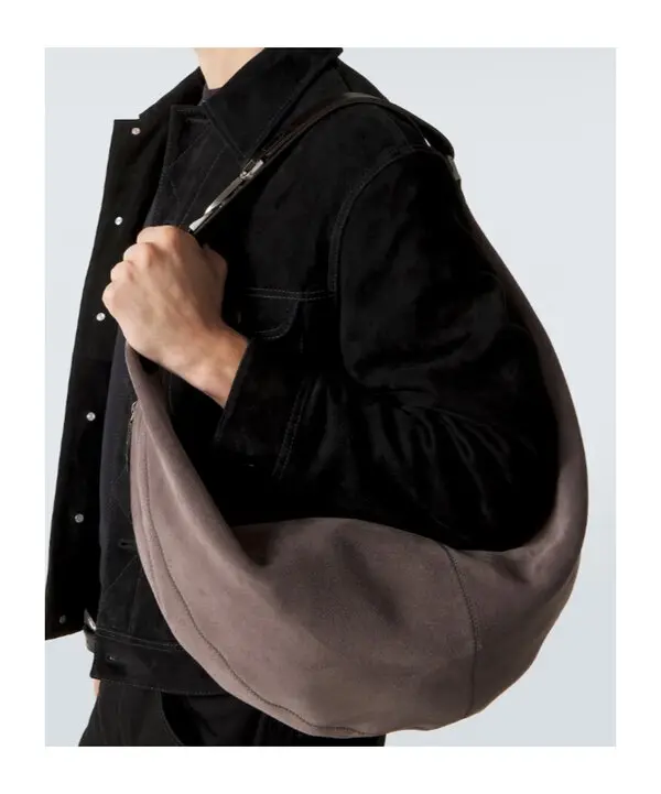 LEMAIRE Belted Suede Shoulder Bag