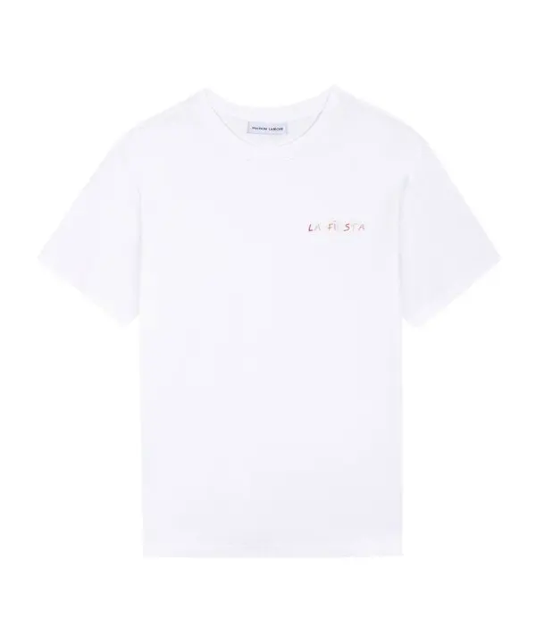 Maison Labiche Fiesta Embroidered T-shirt - White