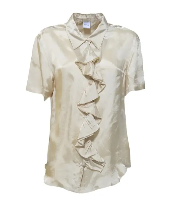 Aspesi Ruffle Front Blouse