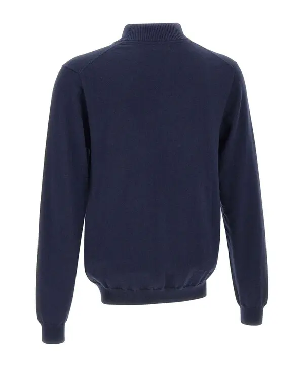 SUN 68 Half Zip High Collar Sweater
