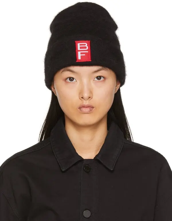 By Far Logo Patch Knit Beanie