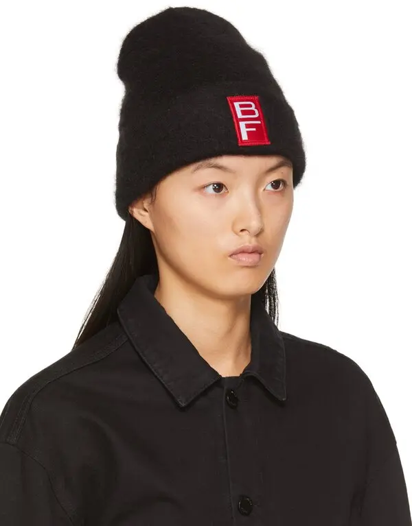 By Far Logo Patch Knit Beanie