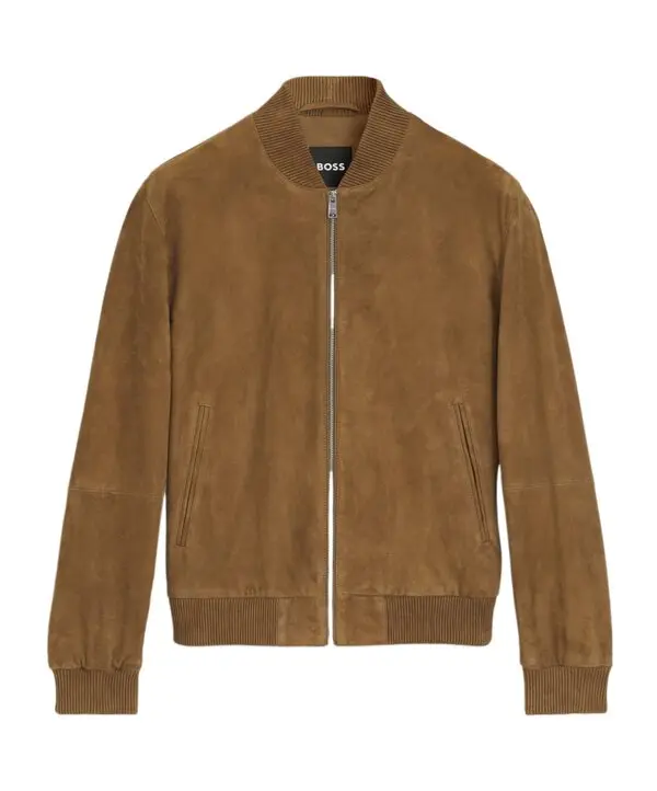 Hugo Boss Muller Suede Bomber Jacket
