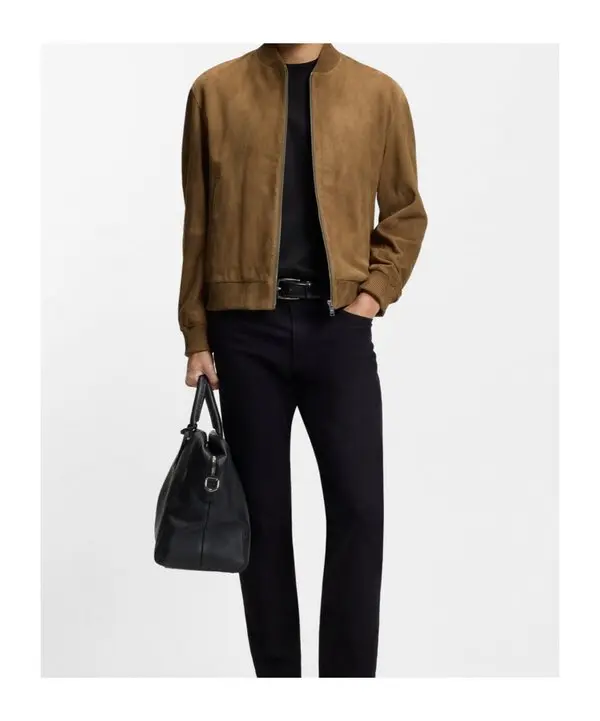 Hugo Boss Muller Suede Bomber Jacket