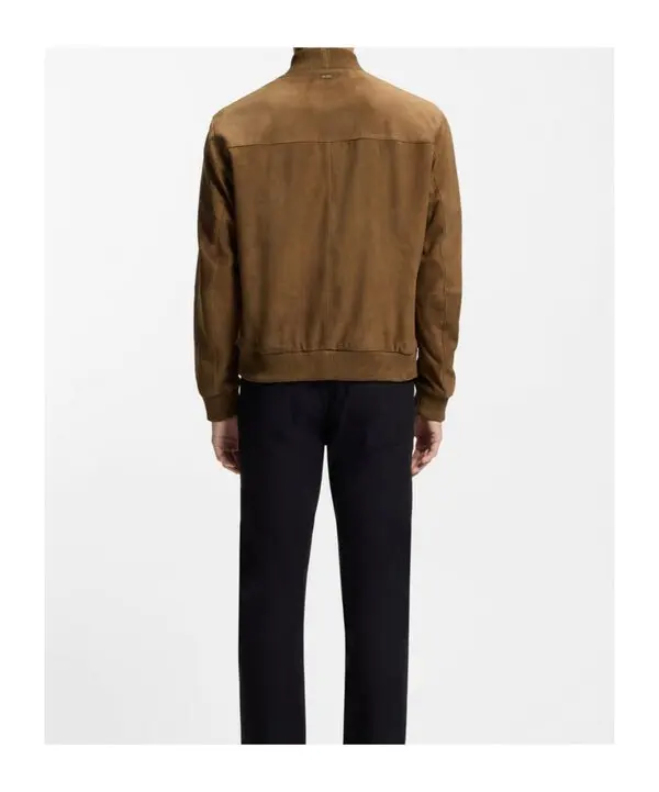 Hugo Boss Muller Suede Bomber Jacket