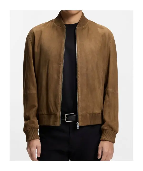 Hugo Boss Muller Suede Bomber Jacket