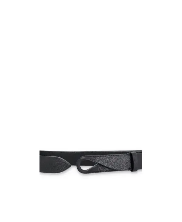 ORTIGNI Hammer-pattern Leather Belt