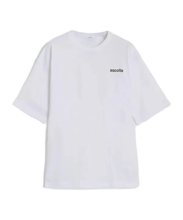 Aspesi Knitted Round-neck T-shirt - White