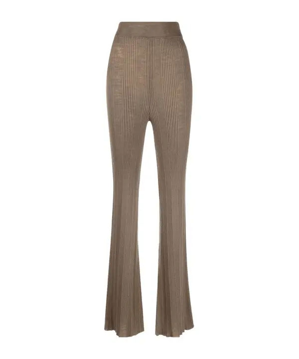 REMAIN BIRGER Ribbed Flare Trousers