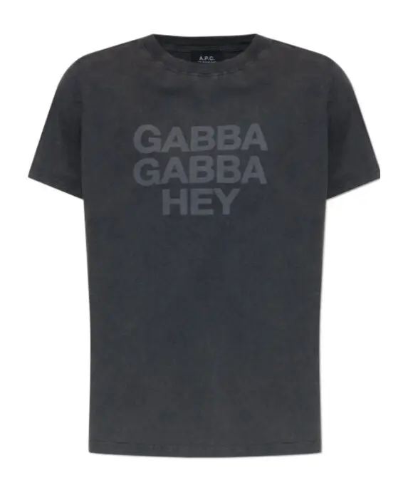 A.p.c. Gabba Gabba Hey Printed T-shirt - Black