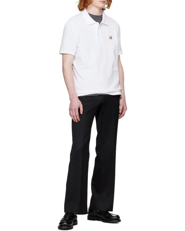 Maison Kitsuné Fox Head Patch Short-sleeved Polo Shirt