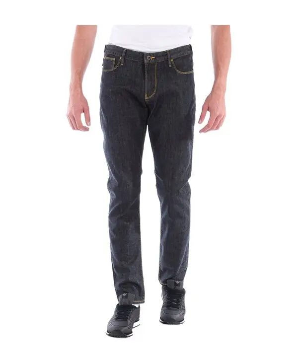 Emporio Armani Slim Fit Logo Jeans - Black