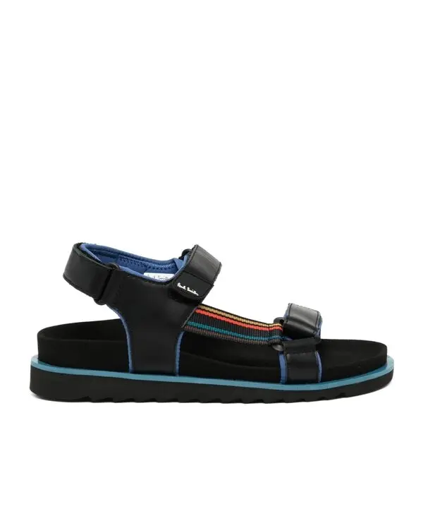 Paul Smith Logo Stripe Detailed Sandals - Black