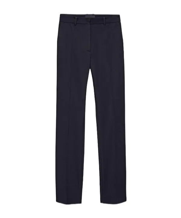 JOSEPH Coleman Long Gabardine Stretch Trousers - Navy