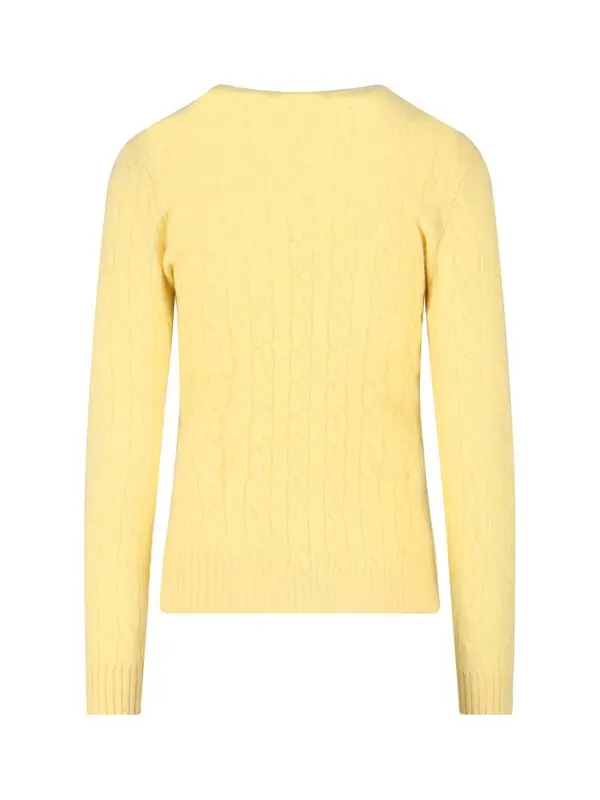 Polo Ralph Lauren Cable-knitted Jumper With Embroidered Logo - No