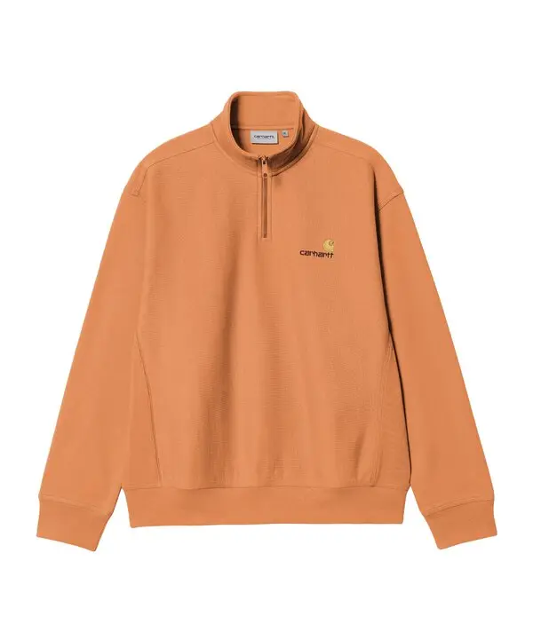 Carhartt Work In Progress American Script Half-zip Sweatshirt - Brown