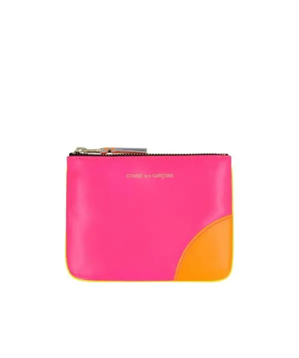 Comme Des Garçons Colour-block Zipped Wallet