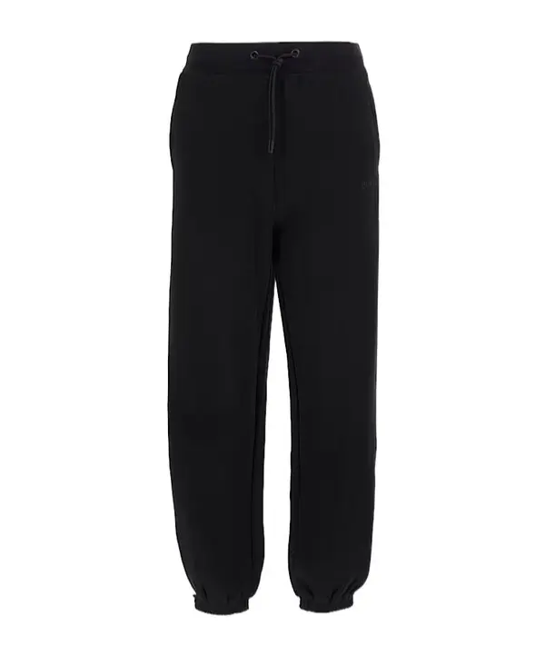 Guess Regular-fit Side-stripe Cotton Track Pants - Black
