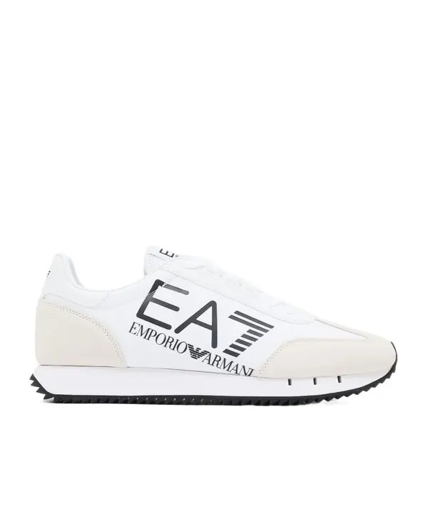 EA7 Black And Vintage Sneakers - White