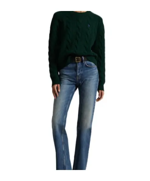 Polo Ralph Lauren Logo Embroidered Cable-knitted Jumper