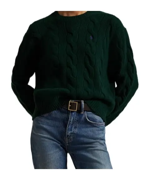 Polo Ralph Lauren Logo Embroidered Cable-knitted Jumper