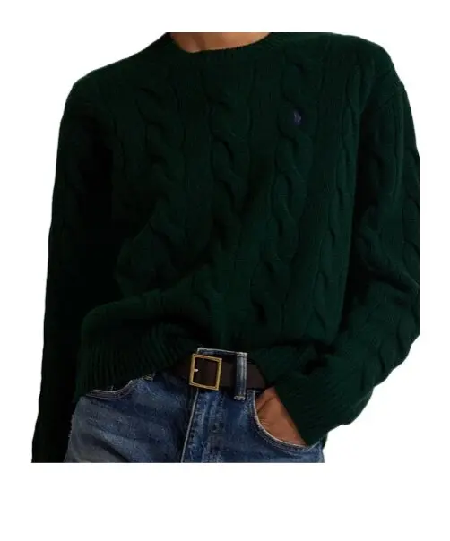 Polo Ralph Lauren Logo Embroidered Cable-knitted Jumper