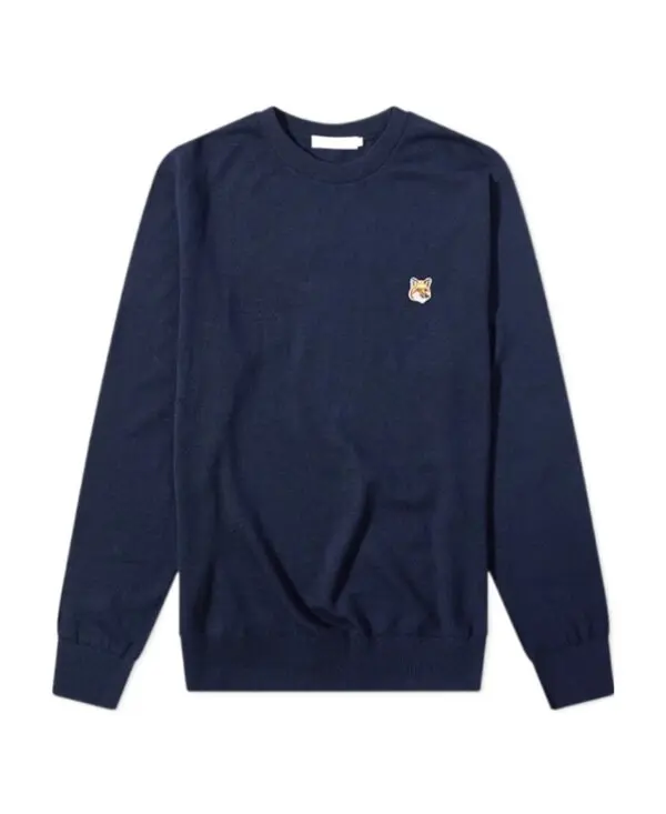 Maison Kitsuné Fox Head Patch Long-sleeved Jumper