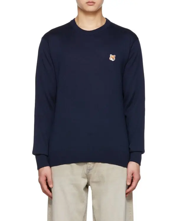 Maison Kitsuné Fox Head Patch Long-sleeved Jumper