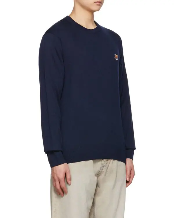Maison Kitsuné Fox Head Patch Long-sleeved Jumper